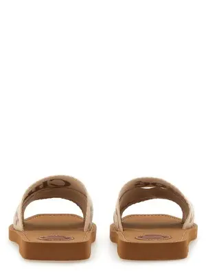 Chloé Woody Slides - Beige