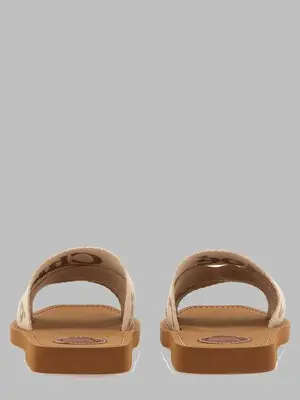 Chloé Woody Slides - Beige