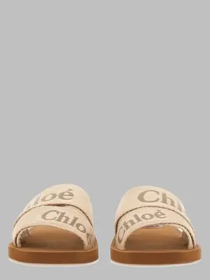 Chloé Woody Slides - Beige