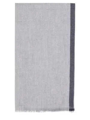 Brunello Cucinelli Sciarpa Di Lana E Cashmere - Grey