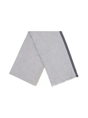 Brunello Cucinelli Sciarpa Di Lana E Cashmere - Grey