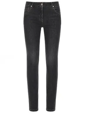 Brunello Cucinelli Slim Fit Five-pocket Jeans