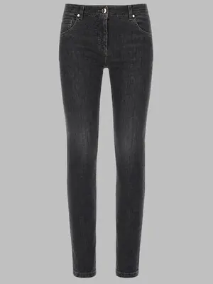 Brunello Cucinelli Slim Fit Five-pocket Jeans