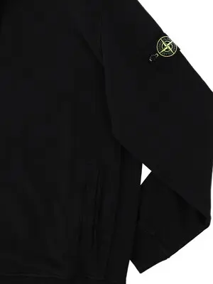 Stone Island Felpa Con Patch Logo