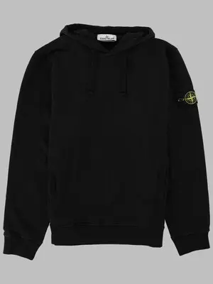 Stone Island Felpa Con Patch Logo