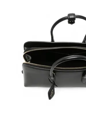 Alaïa Delta Small Leather Handbag - Black