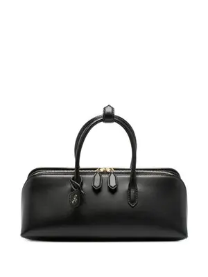 Alaïa Delta Small Leather Handbag - Black