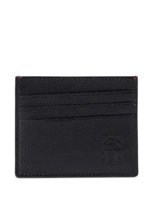 Brunello Cucinelli Leather Credit Card Case - Black