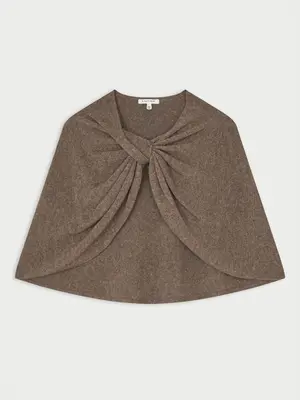 BY MALENE BIRGER Pinne Wool Cape - Fosil