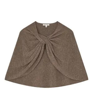 BY MALENE BIRGER Pinne Wool Cape - Fosil