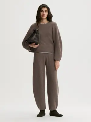 BY MALENE BIRGER Bianca Yak Wool Ribbed Cropped Sweater