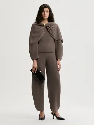BY MALENE BIRGER Carmela Ribbed Wool Trousers