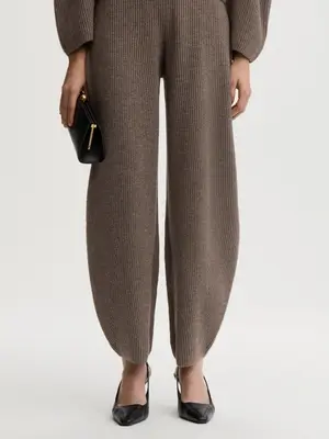 BY MALENE BIRGER Carmela Ribbed Wool Trousers