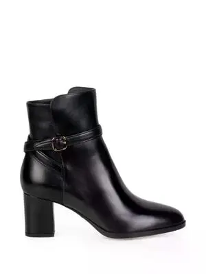 Santoni Buckle-strap Ankle Boots - Black