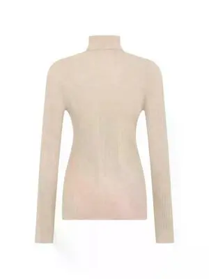Fabiana Filippi Platinum Ribbed-knit Roll-neck Sweater - Neutrals