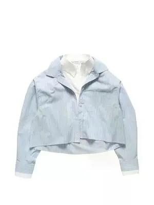 Acne Studios Striped Layered-effect Shirt - Blue