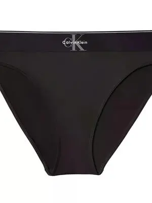 Calvin Klein Logo-waistband Briefs - Black
