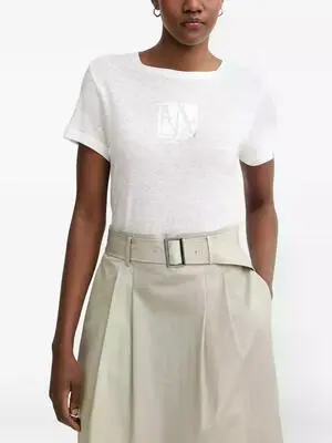 Armani Exchange Logo-print Short-sleeve T-shirt - White