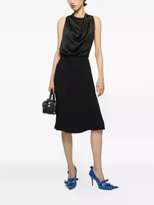 Acne Studios Cowl-neck Sleeveless Dress - Black