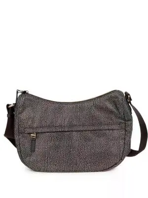 Borbonese B-club Op-print Zip-fastening Shoulder Bag - Grey