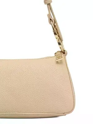 Moschino Logo-plaque Pebbled Shoulder Bag