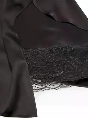Acne Studios Lace-trimmed Ruffled Midi Dress