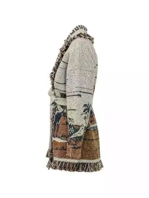 Alanui Fringe-trimmed Belted Cardigan