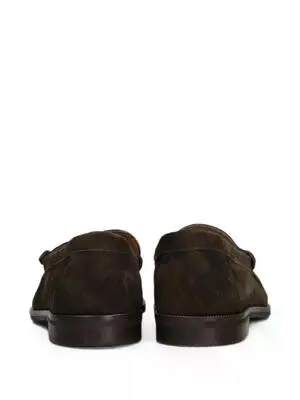 JULIE DEE Suede Slip-on Loafers