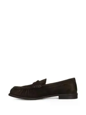 JULIE DEE Suede Slip-on Loafers