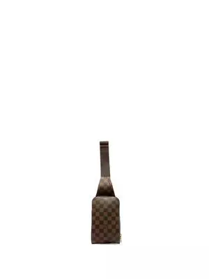 LOUIS VUITTON 2011 Damier Ebene Geronimos Crossbody Bag - Brown