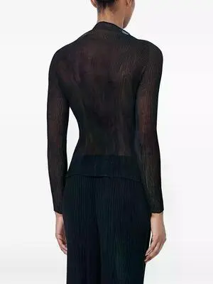 Issey Miyake Sheer Pleated Blouse