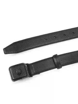 Kurt Geiger Crystal-embellished Eagle Head Belt - Black