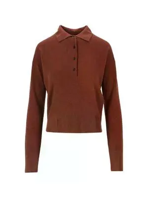 Barena Venezia Pearl Knitted Polo - Brown
