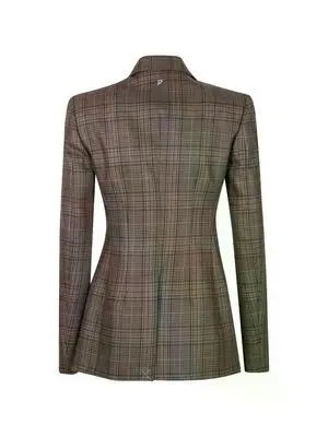 DONDUP Check-pattern Double-breasted Jacket