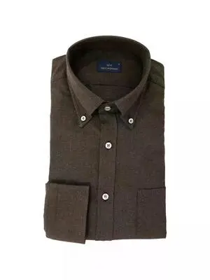Paul & Shark Button-down Chest-pocket Shirt - Brown