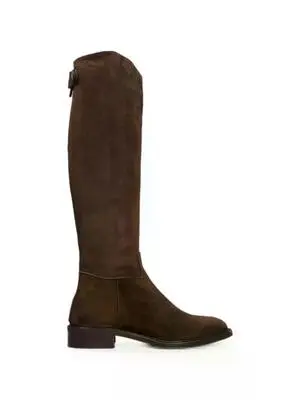 JULIE DEE Rear-zip Knee-high Boots - Brown