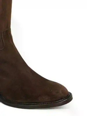 JULIE DEE Rear-zip Knee-high Boots