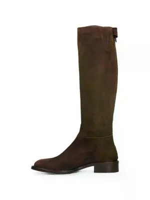 JULIE DEE Rear-zip Knee-high Boots