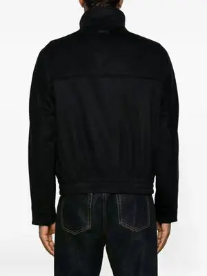 LARDINI High-neck Elasticated-hem Jacket