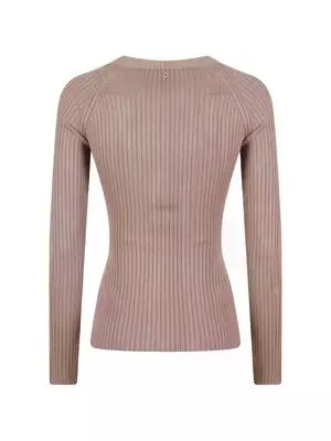 DONDUP Ribbed-knit V-neck Cardigan