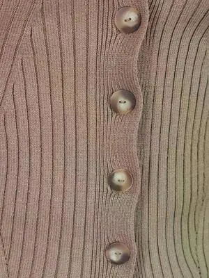 DONDUP Ribbed-knit V-neck Cardigan