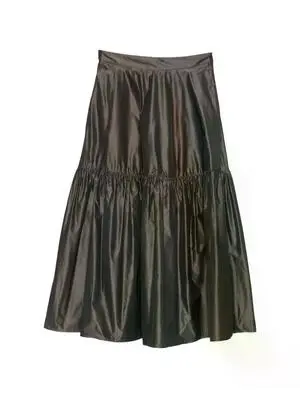 ROSSO 35 Zip-fastening Midi Skirt - Grey