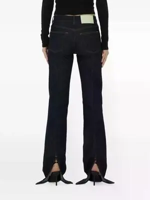 HAIKURE Chewy Back-slit Five-pocket Jeans