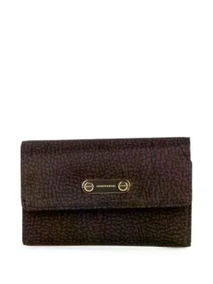 Borbonese Eye-of-the-partridge-print Logo-plaque Wallet - Brown