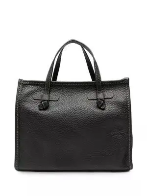 GIANNI CHIARINI Marcella Leather Tote Bag - Black