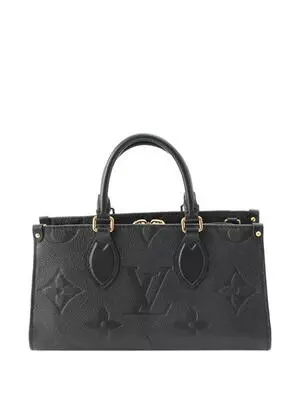 LOUIS VUITTON 2021-2026 Monogram Giant Empreinte Onthego East West Satchel - Black