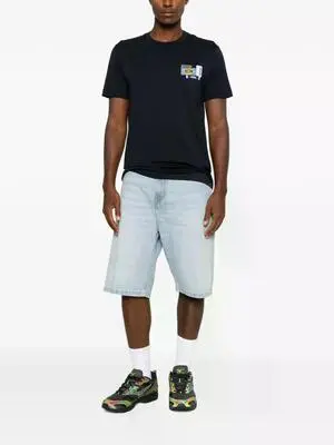 Moschino Logo-patch T-shirt - Blue