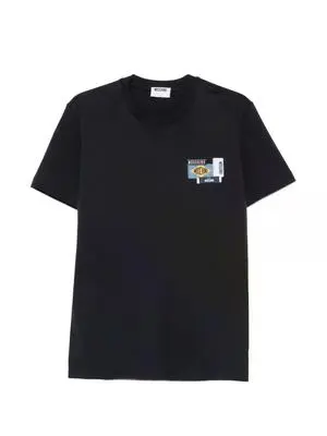 Moschino Logo-patch T-shirt - Blue