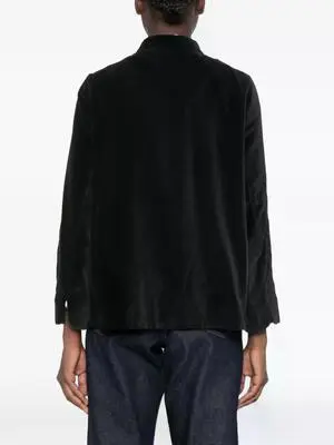 ROSSO 35 Embroidered Velvet Band Collar Jacket