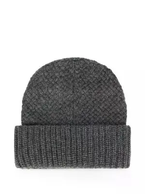 Pinko Logo-embroidered Chunky-knit Beanie Hat
